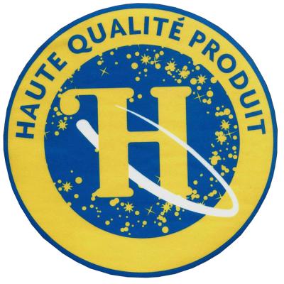 China Custom Sublimation Heat Transfer Patch Twill Fabric Dye Sublimation PMS Embroidered Iron On 100pcs MOQ for sale