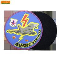 China Custom Soft PVC Rubber Patches 3D Embossed 10C Endless Array Low MOQ 50pcs for sale