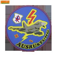 China Custom Soft PVC Rubber Patches 3D Embossed 10C Endless Array Low MOQ 50pcs for sale