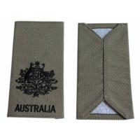 China Custom Military Epaulette Boards Embroidery Patch Twill Fabric Merrow Border 50pcs for sale