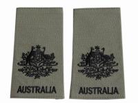 China Custom Military Epaulette Boards Embroidery Patch Twill Fabric Merrow Border 50pcs for sale