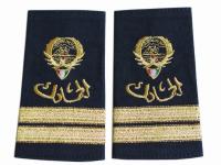 China Custom Military Epaulette Boards Embroidery Patch Twill Fabric Merrow Border 50pcs for sale