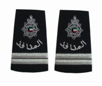China Custom Military Epaulette Boards Embroidery Patch Twill Fabric Merrow Border 50pcs for sale