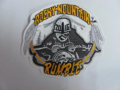 China Custom Felt Iron On Patch Motorcycle Club Letter Embroidered Patch 7C Low MOQ 50pcs for sale