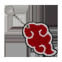 China Custom Chenille Embroidery Patches Keychains with PMS Color Custom Shape 50pcs MOQ for sale