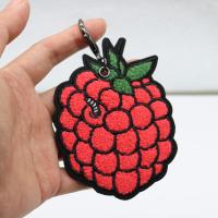 China Custom Chenille Embroidery Patches Keychains with PMS Color Custom Shape 50pcs MOQ for sale