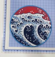 China Custom Woven Chenille 3D Logo Patch Hat Embroidered Merrow Border 85mm for Clothing for sale
