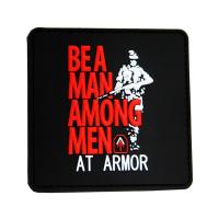 China Eco Friendly Morale PVC Patch Embossed Logo Flexible For Garment for sale