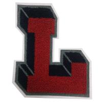 China Custom PMS Offset Chenille Letters Patches Heatcut Border 9C for Sweatsuit Iron On for sale