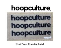 China Custom Heat Transfer Labels Iron On Washable Twill Collar Shirt Tags 100pcs Minimum for sale