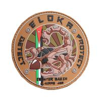 China Custom 3D PVC Rubber Morale Patch with Hook and Loop Backing 100pcs MOQ for sale