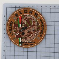 China Custom 3D PVC Rubber Morale Patch with Hook and Loop Backing 100pcs MOQ for sale