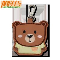 China Custom Twill Embroidery Strap Key Chain 9C Washable Dry Cleanable with Link Chain for sale