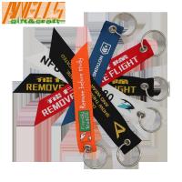 China Custom Nylon Lanyard Keychain Adjustable Hand Wrist Strap 100pcs MOQ Pantone Color for sale
