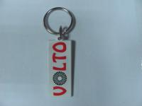 China Unbreakable PVC Key Chain Pantone Silicone 2D Soft PMS Flexible for sale