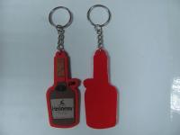 China Unbreakable PVC Key Chain Pantone Silicone 2D Soft PMS Flexible for sale