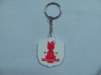 China Unbreakable PVC Key Chain Pantone Silicone 2D Soft PMS Flexible for sale
