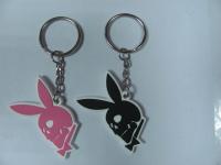 China Unbreakable PVC Key Chain Pantone Silicone 2D Soft PMS Flexible for sale