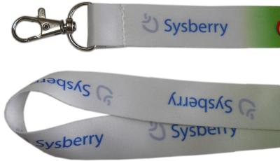 China Custom Sublimation Polyester Lanyard 900mm Length Plain Nylon Logo Printed Promotional for sale