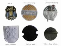 China Custom 3D Embroidery Patches Shrink Proof Washable Twill Fabric 100% Polyester for sale
