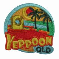 China Custom 3D Embroidery Patches Shrink Proof Washable Twill Fabric 100% Polyester for sale