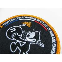 China Custom Eco Friendly Twill Embroidery Patches Heat Press Iron On 100 Pcs Minimum for sale