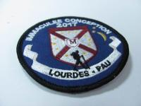 China Custom Twill Velvet Iron On Embroidery Patch 9C Color Washable for Clothing for sale