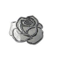 China Shrink Proof Stick On Embroidery Patch 12C Flowers PMS Fabric for sale