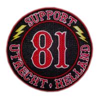 China Custom Iron On Embroidery Patches 100% Polyester Shrink Proof PMS Color for sale