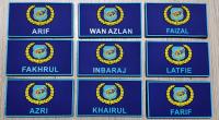 China Diffrent Name PVC custom made rubber unit velcro iron on patches for sale