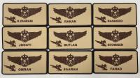 China Diffrent Name PVC custom made rubber unit velcro iron on patches for sale