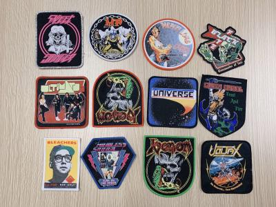 China Custom Woven Patches 12 Colors Sew On Shrink Proof Logo Name Patch for Clothing for sale