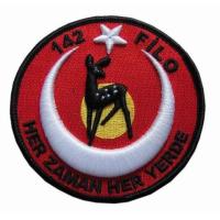 China Custom Embroidered Iron On Patches Shrink Proof Dry Cleanable Fabric 3D Puff for sale
