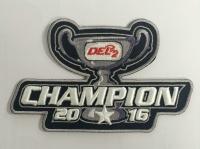 China Custom Embroidered Iron On Patches Shrink Proof Dry Cleanable Fabric 3D Puff for sale