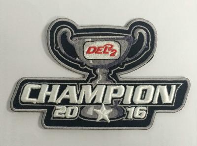 China Custom Embroidered Iron On Patches Shrink Proof Dry Cleanable Fabric 3D Puff for sale