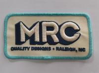 China Custom Embroidered Iron On Patches Shrink Proof Dry Cleanable Fabric 3D Puff for sale