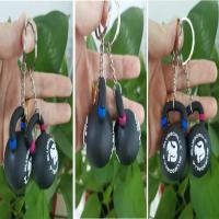 China Custom 3D PVC Soft Keychain Flat Backing Pantone Colors Flexible Promotional Gift for sale