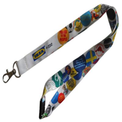 China Custom Nylon Lanyard with Pantone Color ID Badge Holder 100pcs MOQ for sale