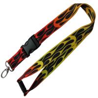 China Custom Nylon Lanyard with Pantone Color ID Badge Holder 100pcs MOQ for sale