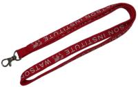China Custom Logo Printed Tube Safety Neck Woven Lanyard 100 Pcs Eco Friendly for sale