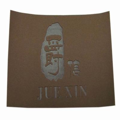 China Custom Leather Patches for Garment Hat Bag Heat Press PMS Color 10 Years Export for sale
