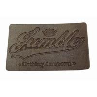 China Custom Leather Patches for Garment Hat Bag Heat Press PMS Color 10 Years Export for sale