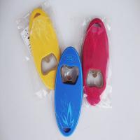China Custom Zinc Alloy PVC Bottle Opener Keychain 10cm Magnetic Bar Tool for sale