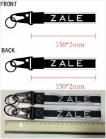 China Custom Woven Lanyard Strap 900x25mm with Metal Hook for ID Badge Promotional Events for sale