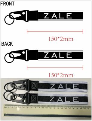 China Custom Woven Lanyard Strap 900x25mm with Metal Hook for ID Badge Promotional Events for sale