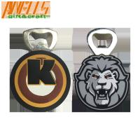 China Custom PVC Rubber Bottle Opener Zinc Alloy 10cm Bar Accessory for sale