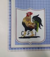 China Custom Iron On Embroidery Patches 100mm Diameter Washable Decorative Decal Stickers for sale