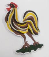 China Custom Iron On Embroidery Patches 100mm Diameter Washable Decorative Decal Stickers for sale