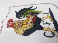 China Custom Iron On Embroidery Patches 100mm Diameter Washable Decorative Decal Stickers for sale