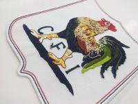 China Custom Iron On Embroidery Patches 100mm Diameter Washable Decorative Decal Stickers for sale